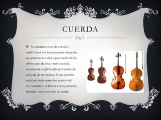 Familias de instrumentos | PPTX