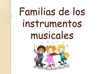 Familias de los instrumentos musicales | PPTX