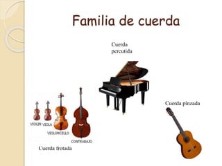 Familias de los instrumentos musicales | PPTX