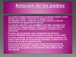 Familias de padres separados o divorciados | PPTX