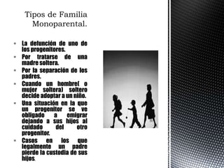Familias monoparentales | PPTX