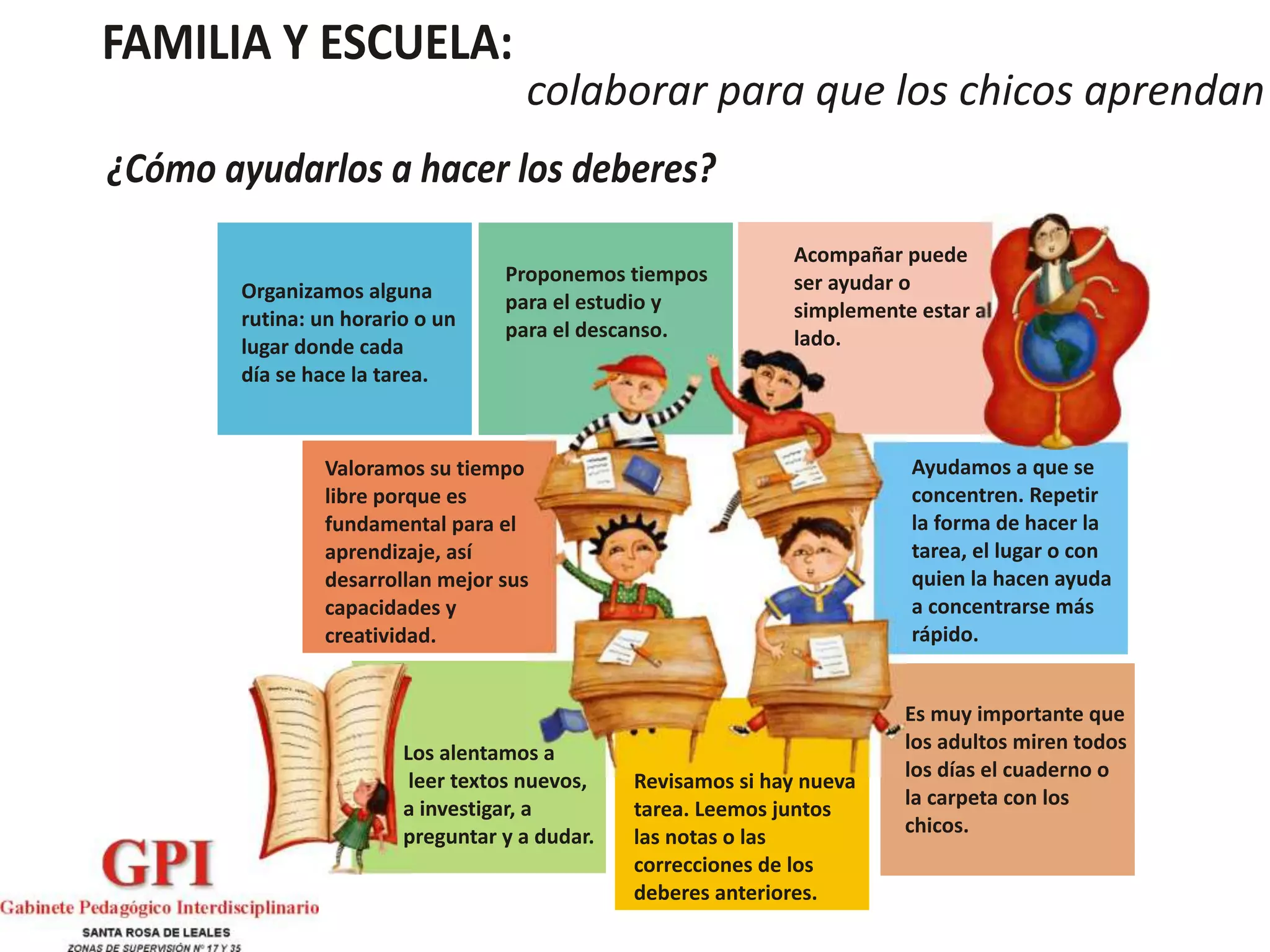 Familia y Escuela: junto al niño que aprende. | PPTX