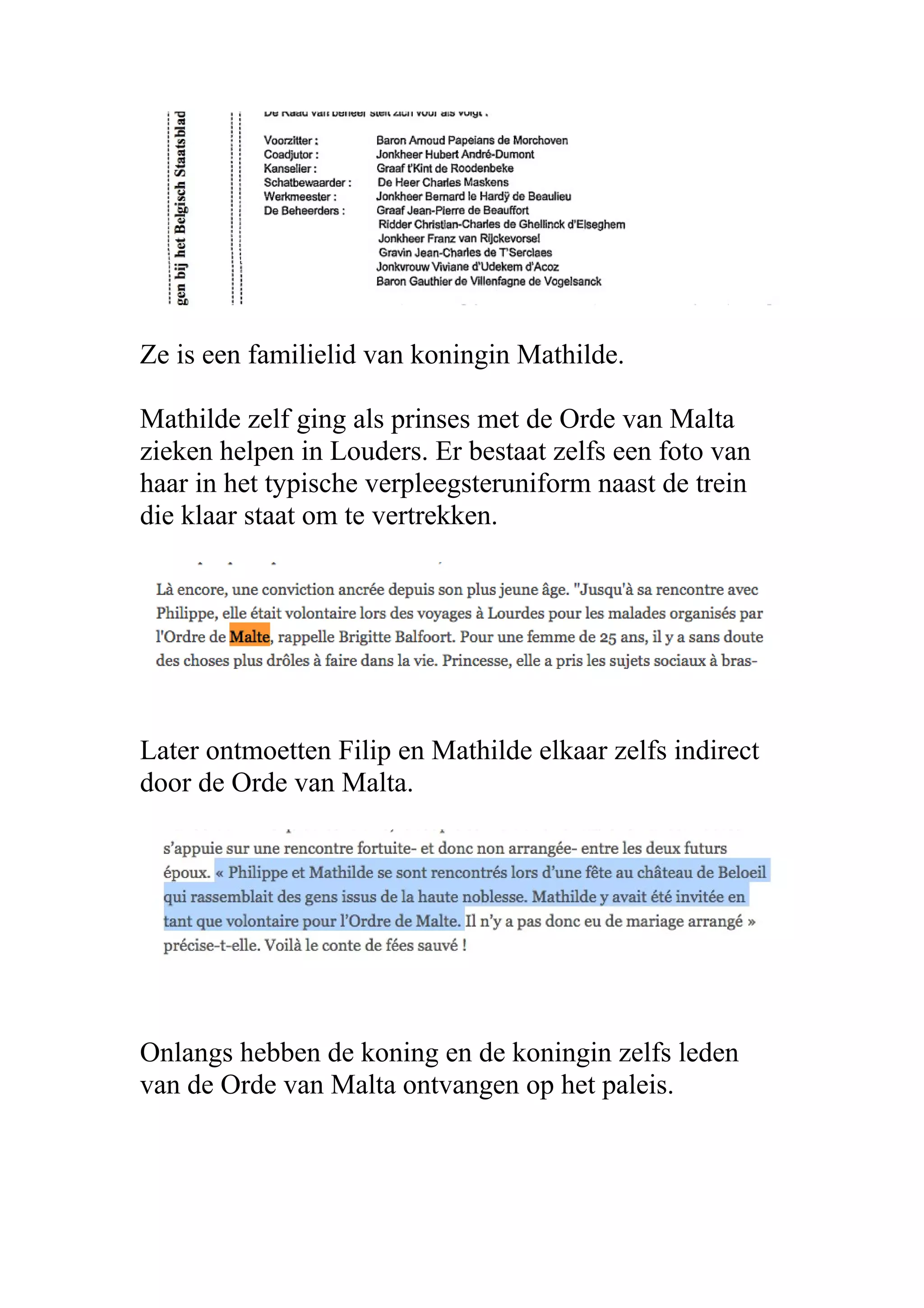 Familie d’Udekem sterk verbonden met Orde van Malta | PDF