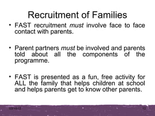 Families and Schools Together (Workshop 2) | PPT
