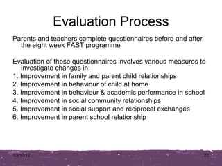 Families and Schools Together (Workshop 2) | PPT