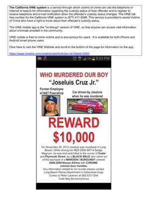 Families & Friends of Murder Victims - March 2014 newsletter | PDF ...