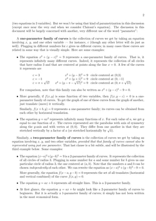 Families of curves | PDF