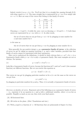 Families of curves | PDF