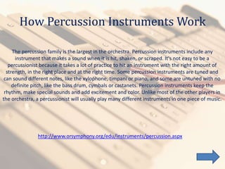 Families of musical instruments | PPTX