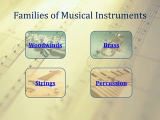 Families of musical instruments | PPTX