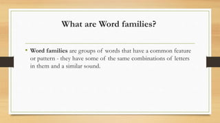 Families word | PPTX