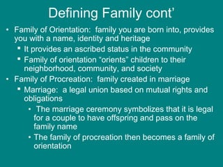 Family and Marrige | PPT