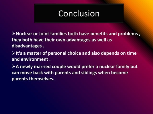 Joint Family And Nuclear Family .. | PPTX | Parenting | Family and ...