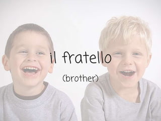 La Famiglia: Italian Vocabulary for Family | PPTX