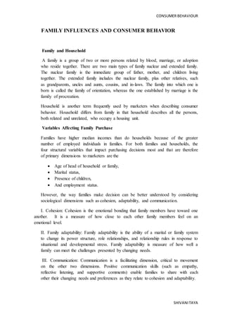 Family influence on consumer behaviour | PDF | Free Download