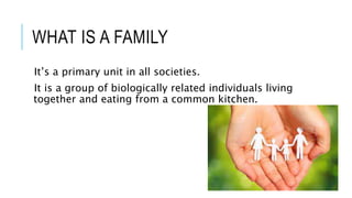 FAMILY AND ITS TYPES, ITS IMPORTANCE FOR FAMILY ADOPTION | PPT
