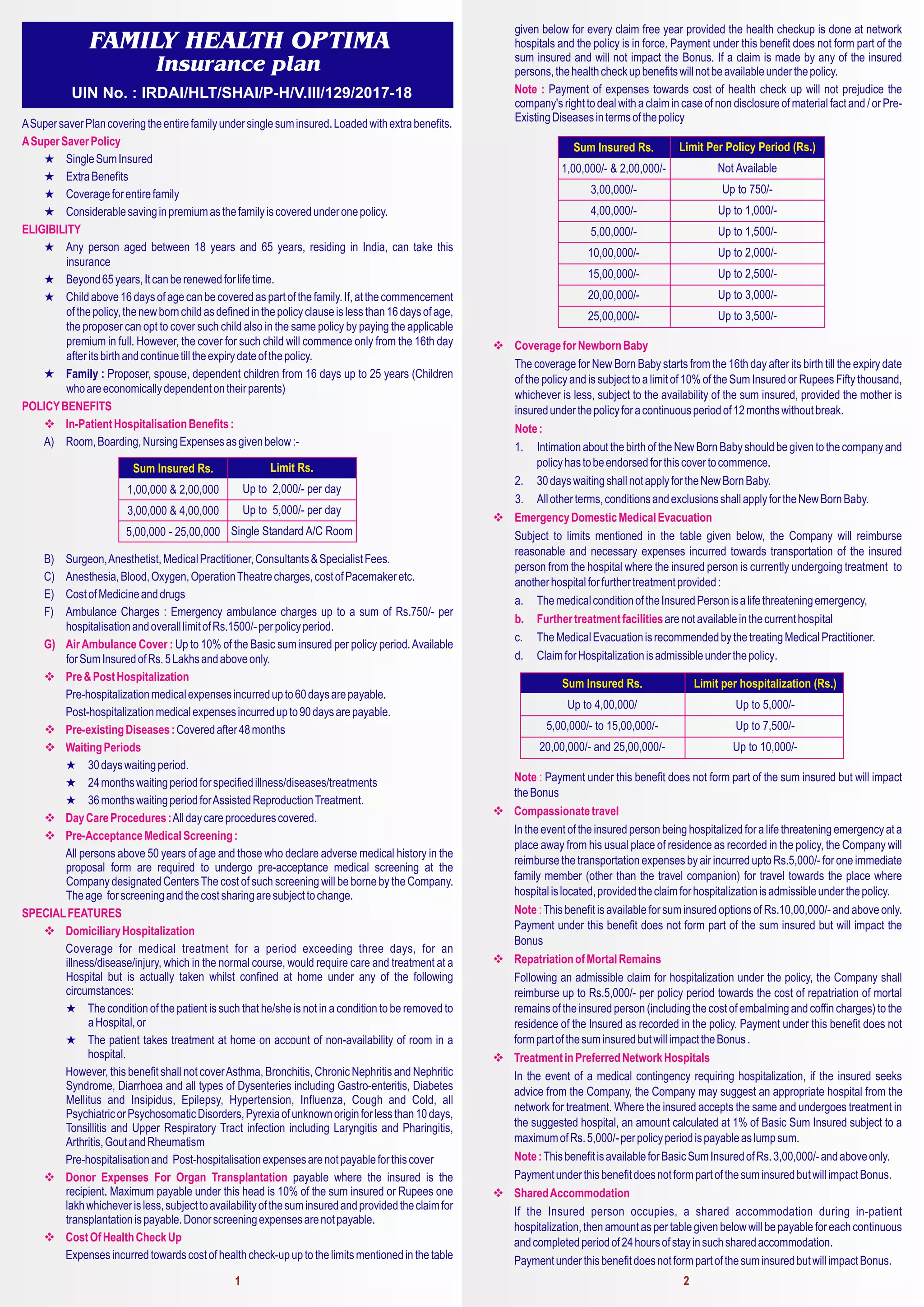 Family health-optima-star health insurance coimbatore 9865146295 | PDF ...