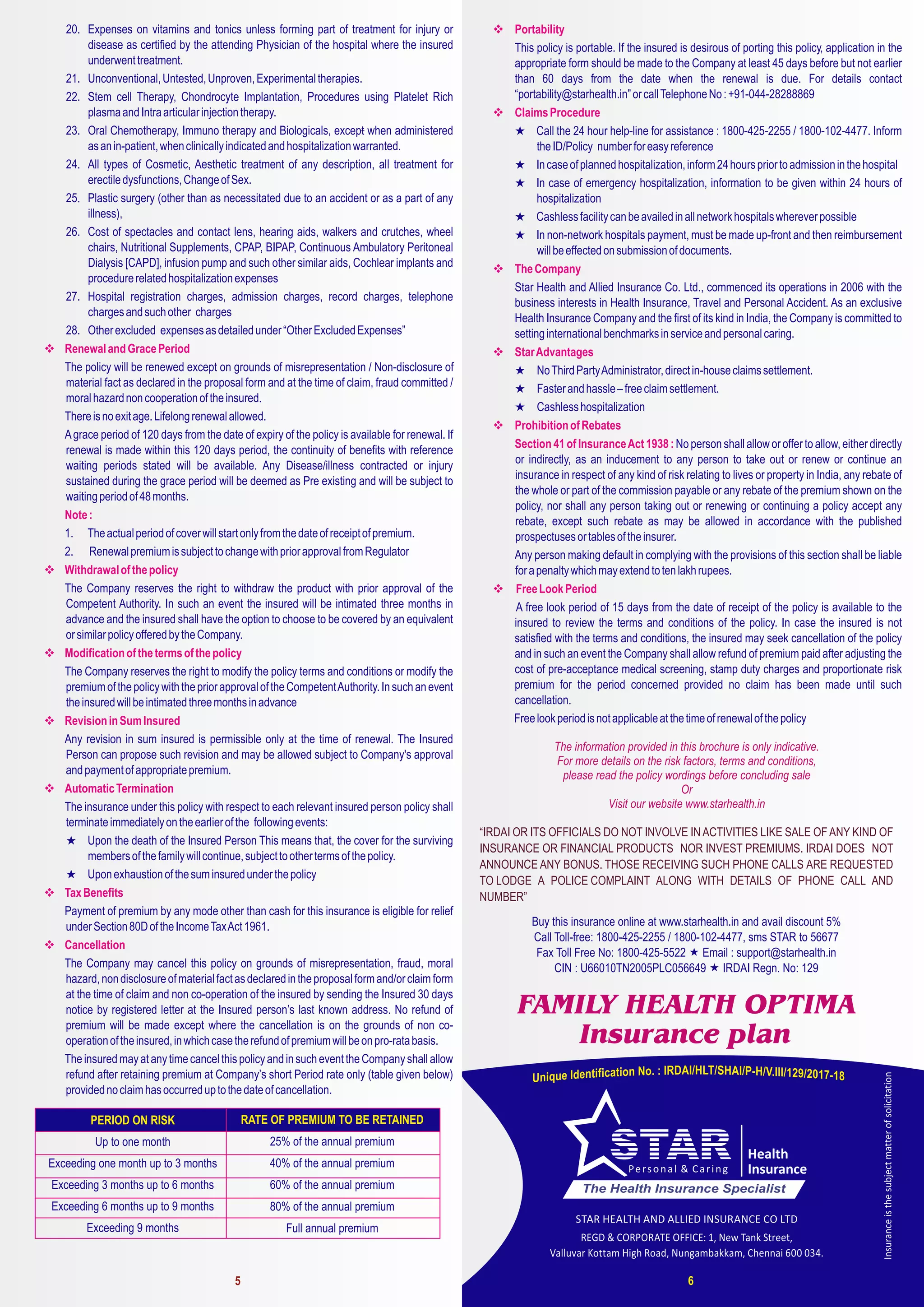 Family health-optima-star health insurance coimbatore 9865146295 | PDF ...