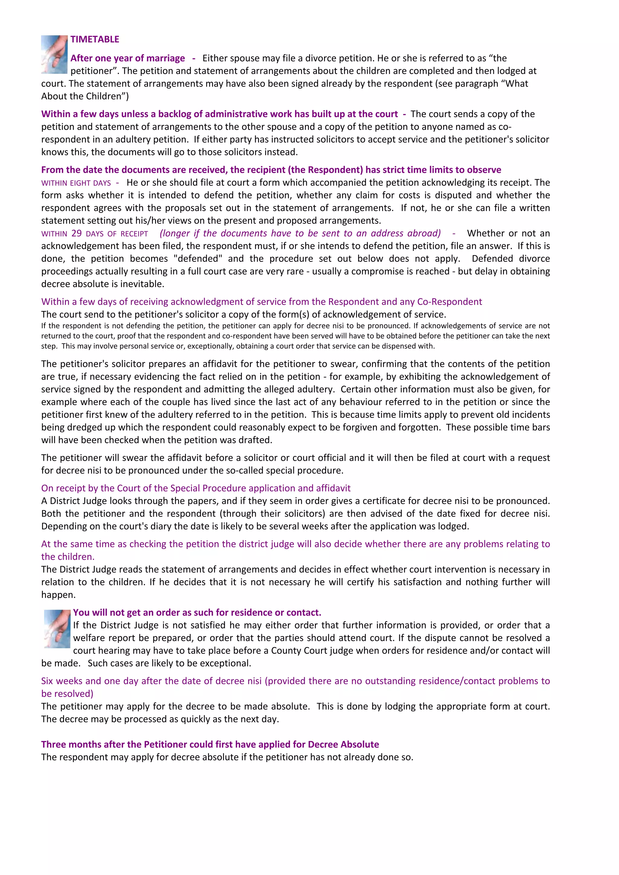 Family legal aspects of divorce procedure | PDF