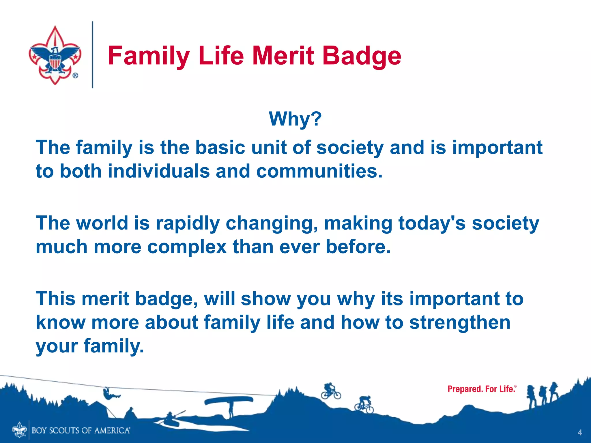 Family Life Merit Badge | PPTX