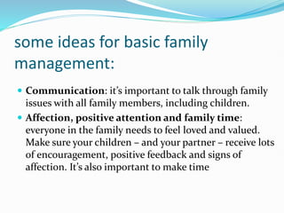 Family Management: Marriage and the puprosetx | PPTX | Parenting ...