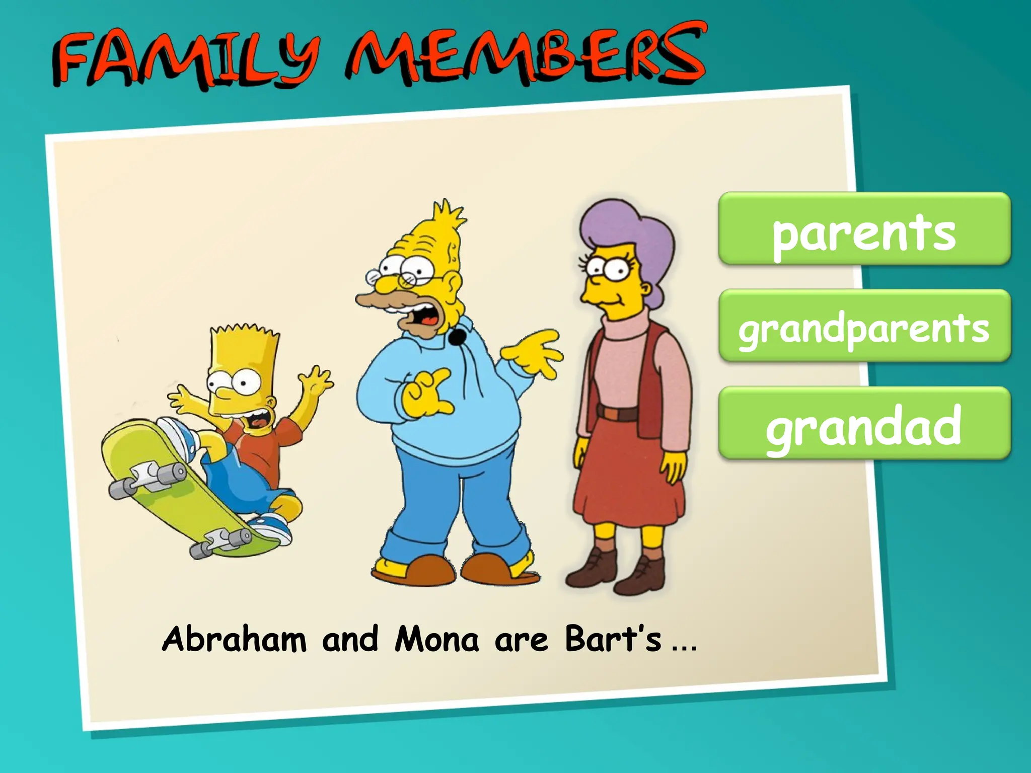 family-members-ppt- SIMPSOMS' family.ppt