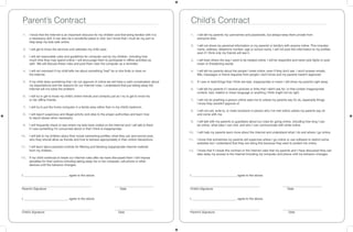 Family online-safety-contract | PDF | Internet Safety | Parenting