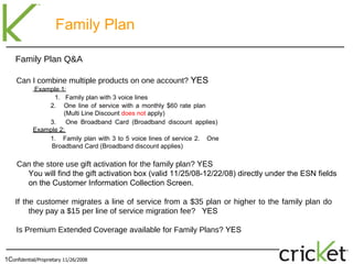 Family Plans | PPT