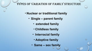 family structure and legacies on PERDEV1 | PPTX
