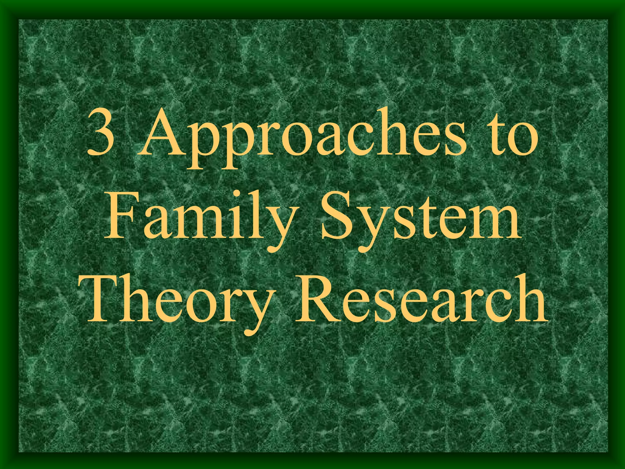 Family Systems Theory | PPT