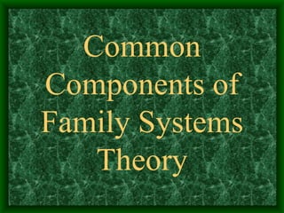 Family Systems Theory | PPT
