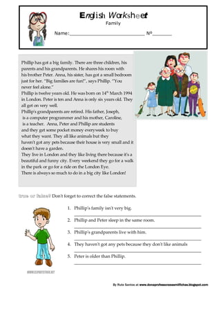 Family test | PDF