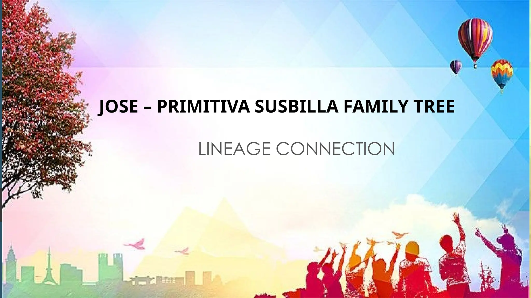 Family Tree of a family that shows connecting lineage | PPTX