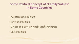 Family Values | PPTX