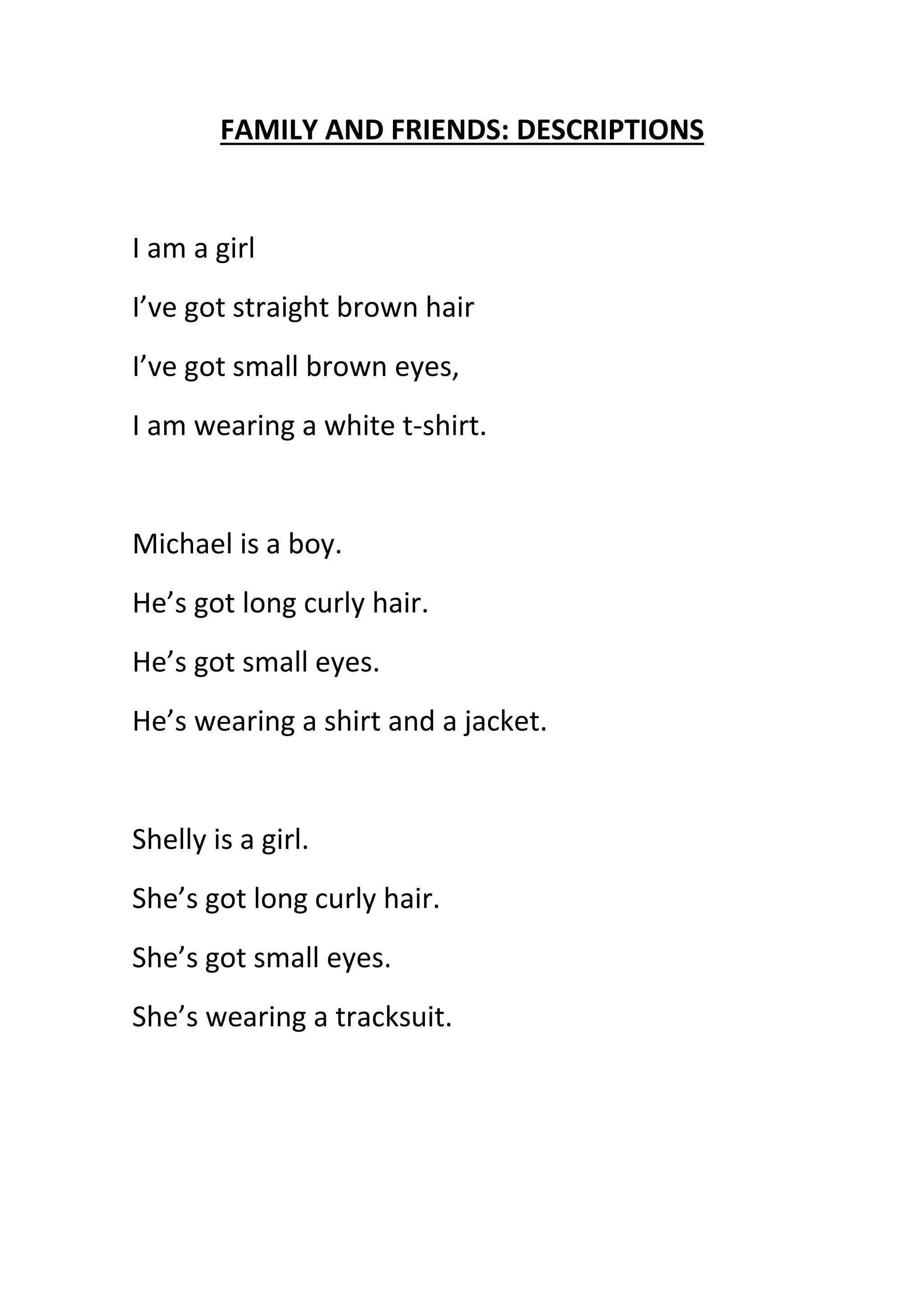 Family and friends | PDF