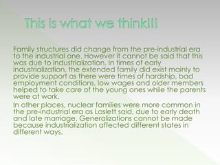 Family and industrialization | PPTX
