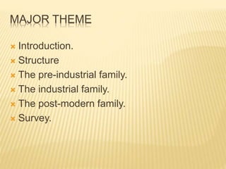 Family and industrialization | PPT
