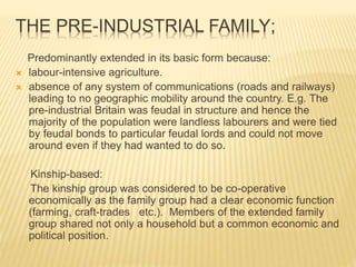 Family and industrialization | PPT