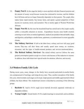 Family and its Influence : Consumer Behavior | PDF