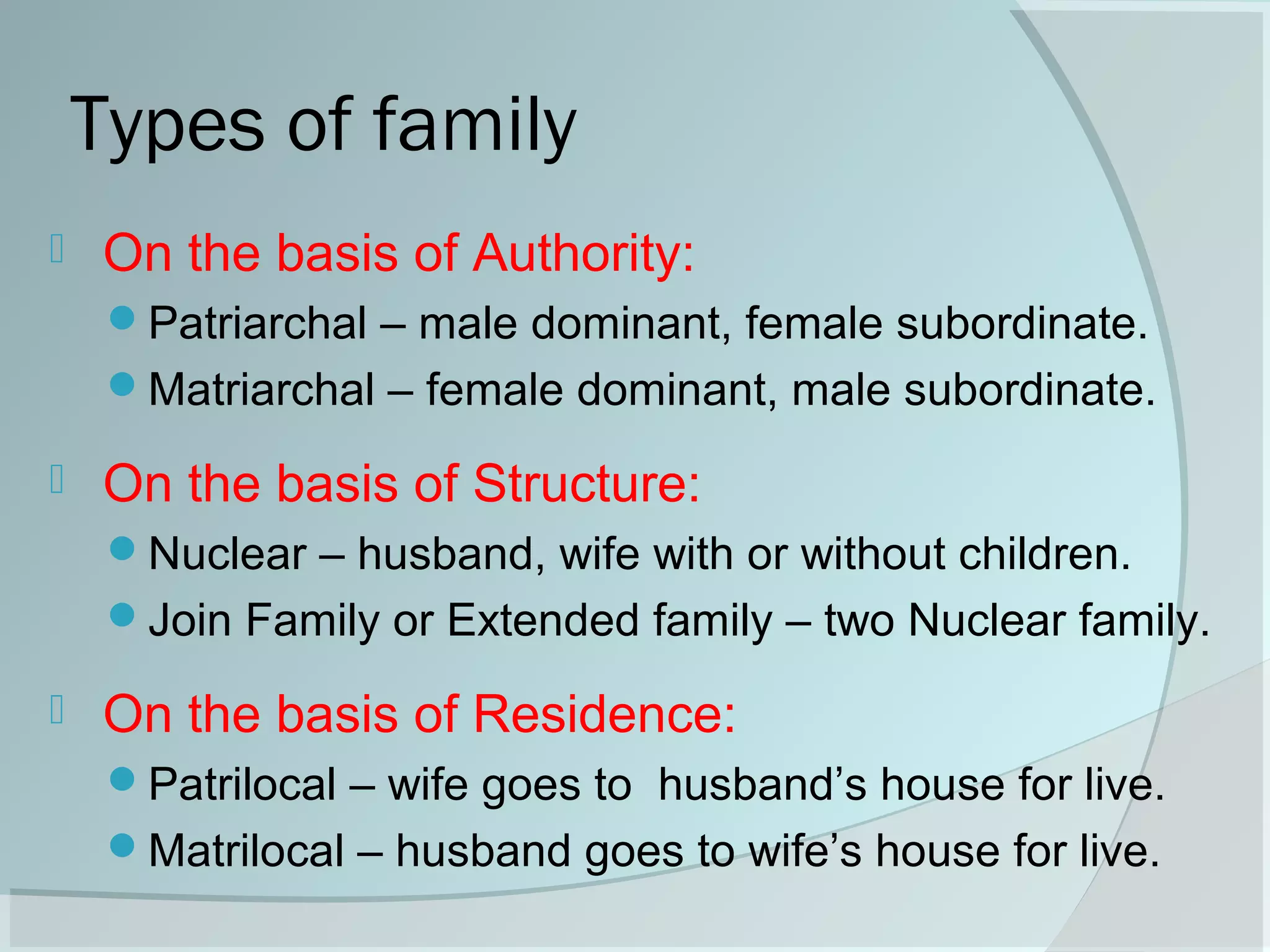 Family and marriage | PPT