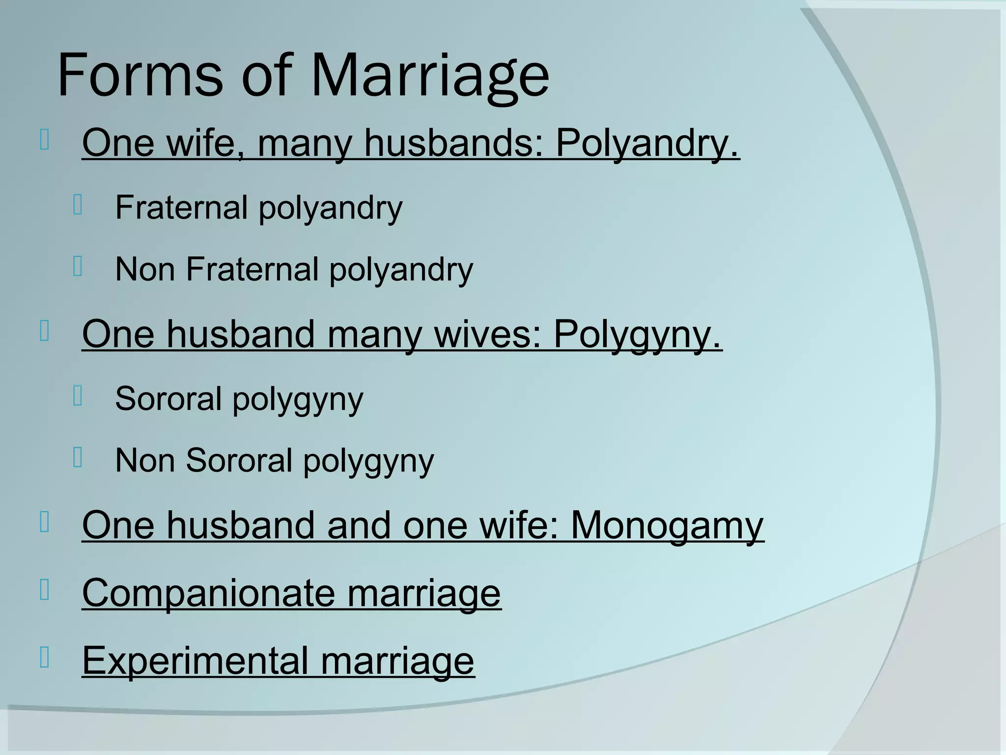 Family and marriage | PPT