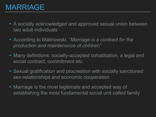 Family and marriage | PPTX