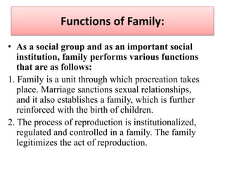 Family and marriage | PPTX
