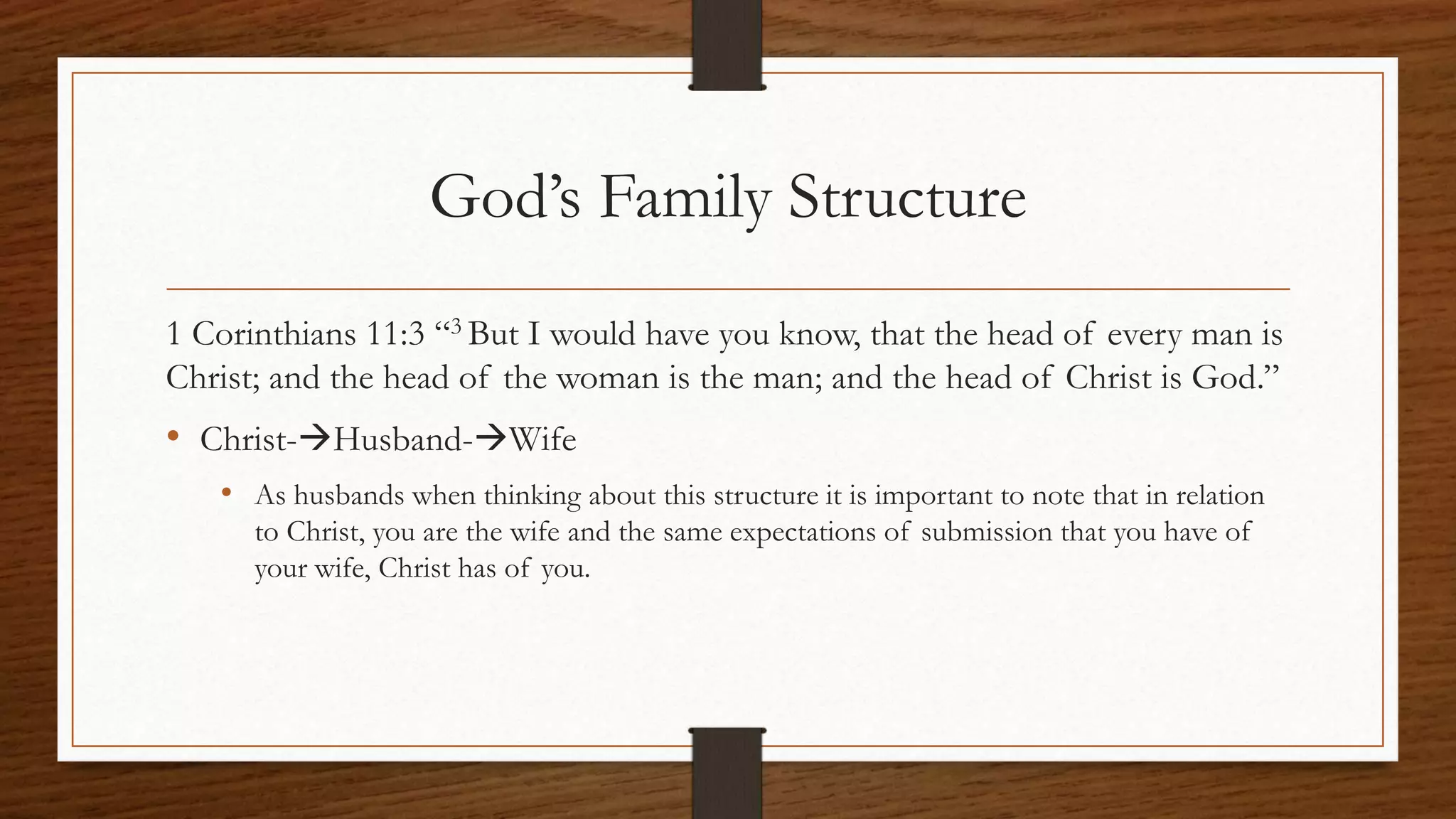 Family As God Intended: Part 1: Building The Family | PPTX