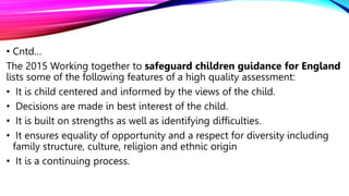 "Family assessment in Pediatric Nursing" | PPTX
