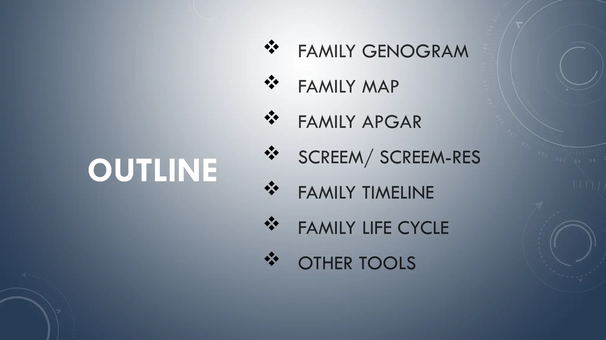 Family Assessment Tools in Family medicine residency | PPTX