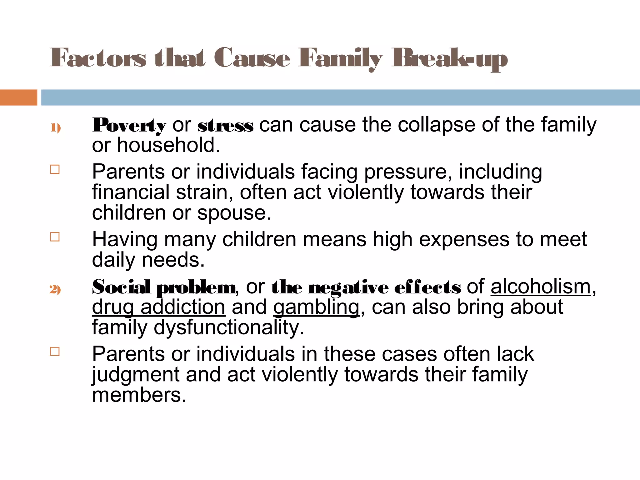 Family break up | PPT