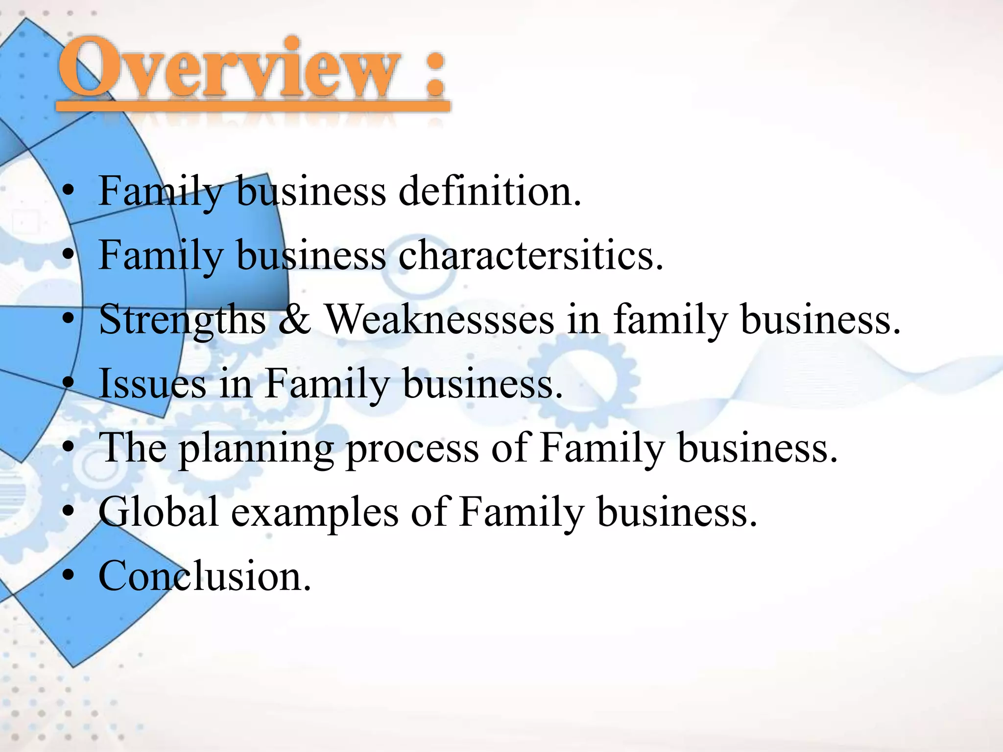 Family business | PPTX