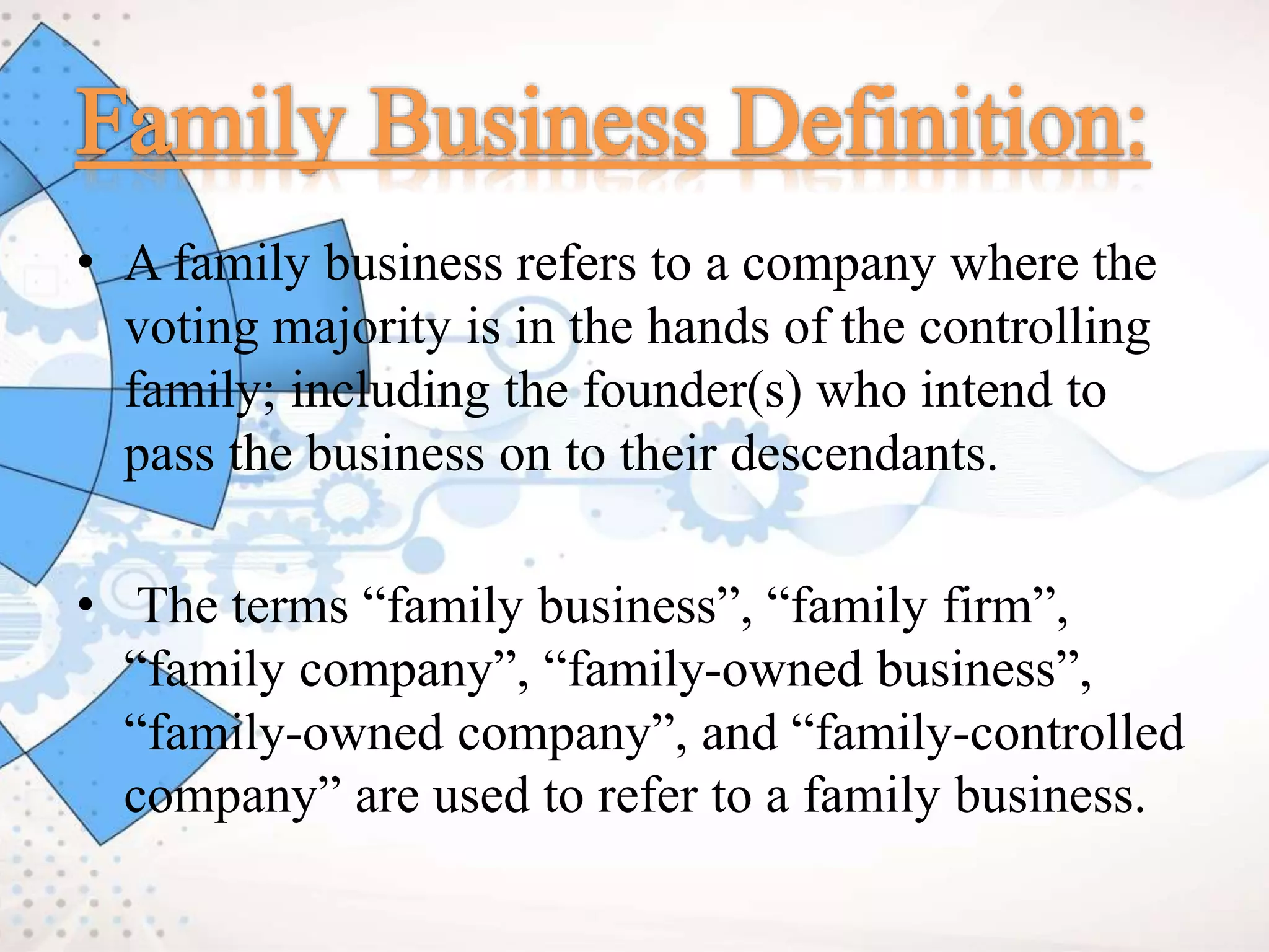 Family business | PPTX