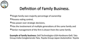 Family Business :Entrepreneurship development | PPTX